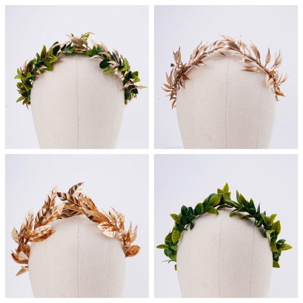 Gold Leaf Crown - Etsy