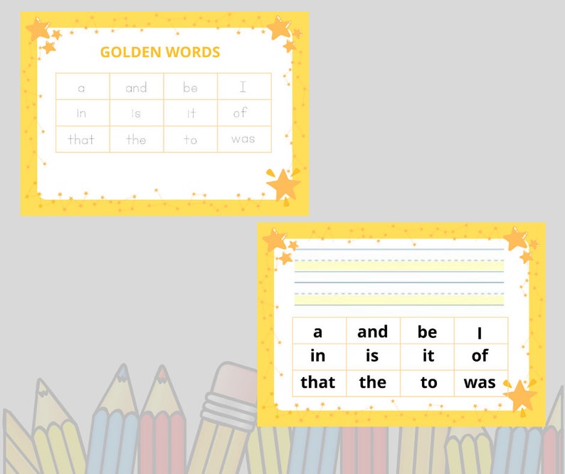 Printable Sight Words Magic 100 Words Golden Words M100W High Frequency ...