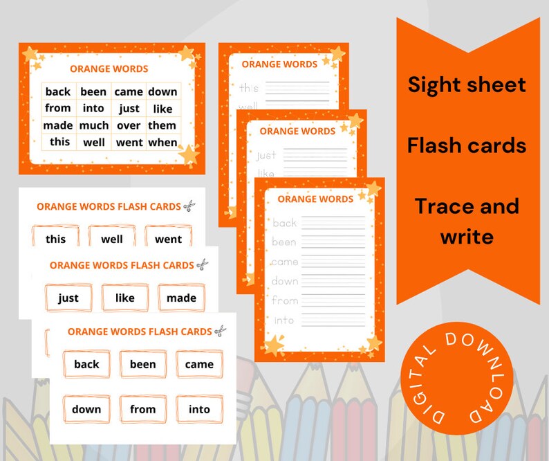 High Frequency Printable Sight Words Worksheets Magic 100 Words Green ...