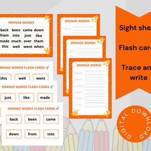 Hundred Sight Words, Printable Flashcards Worksheets for High Frequency ...