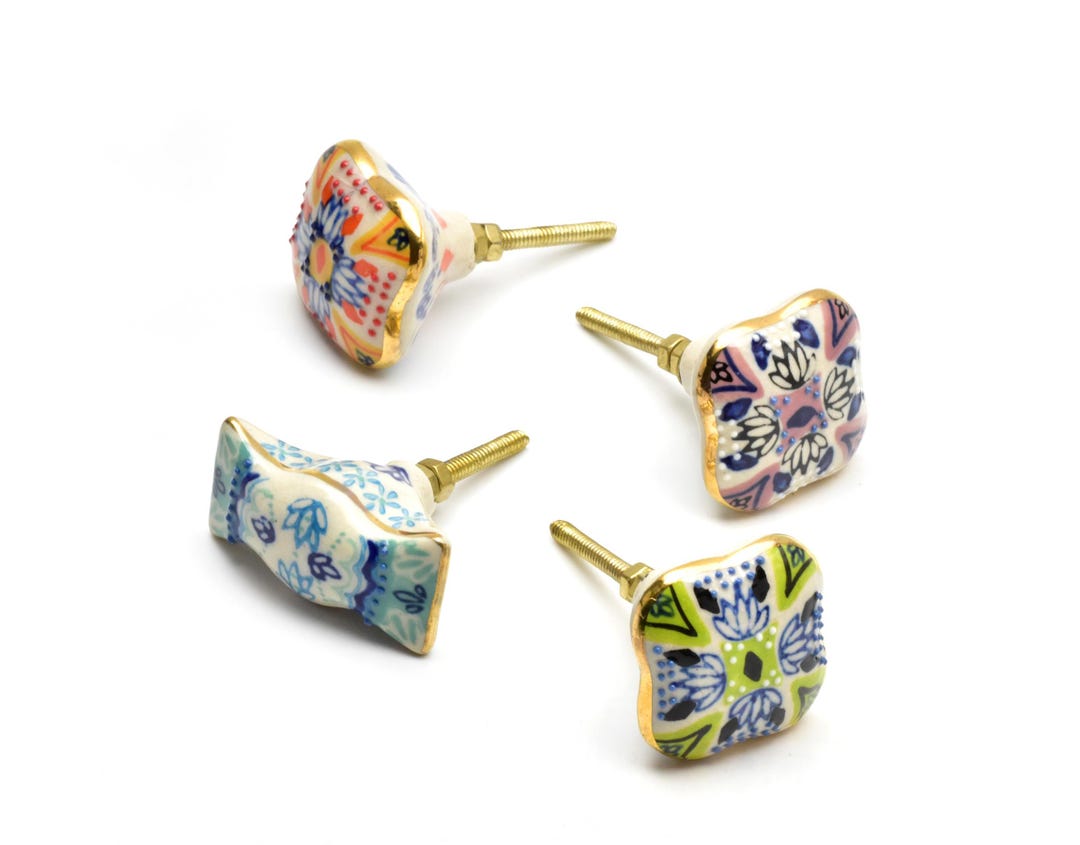 Exquisite Mandala Art Hand-painted Hourglass & Melan Ceramic Cabinet ...