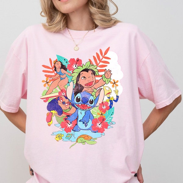 Lilo and Stitch Shirt Tropical - Etsy
