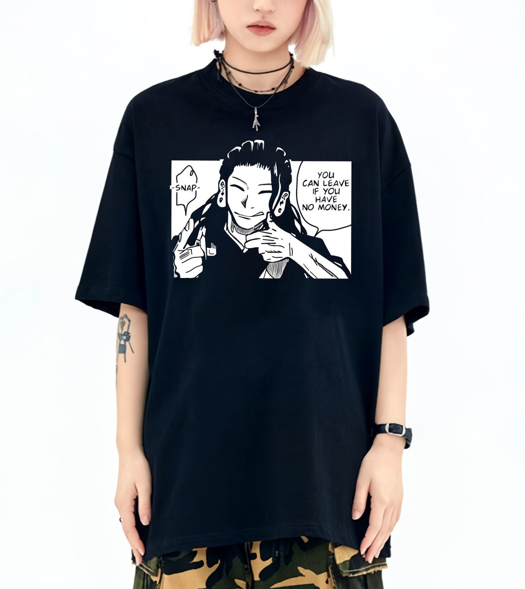 Funny You Can Leave If You Have No Money Geto Suguru Shirt, Suguru Geto ...