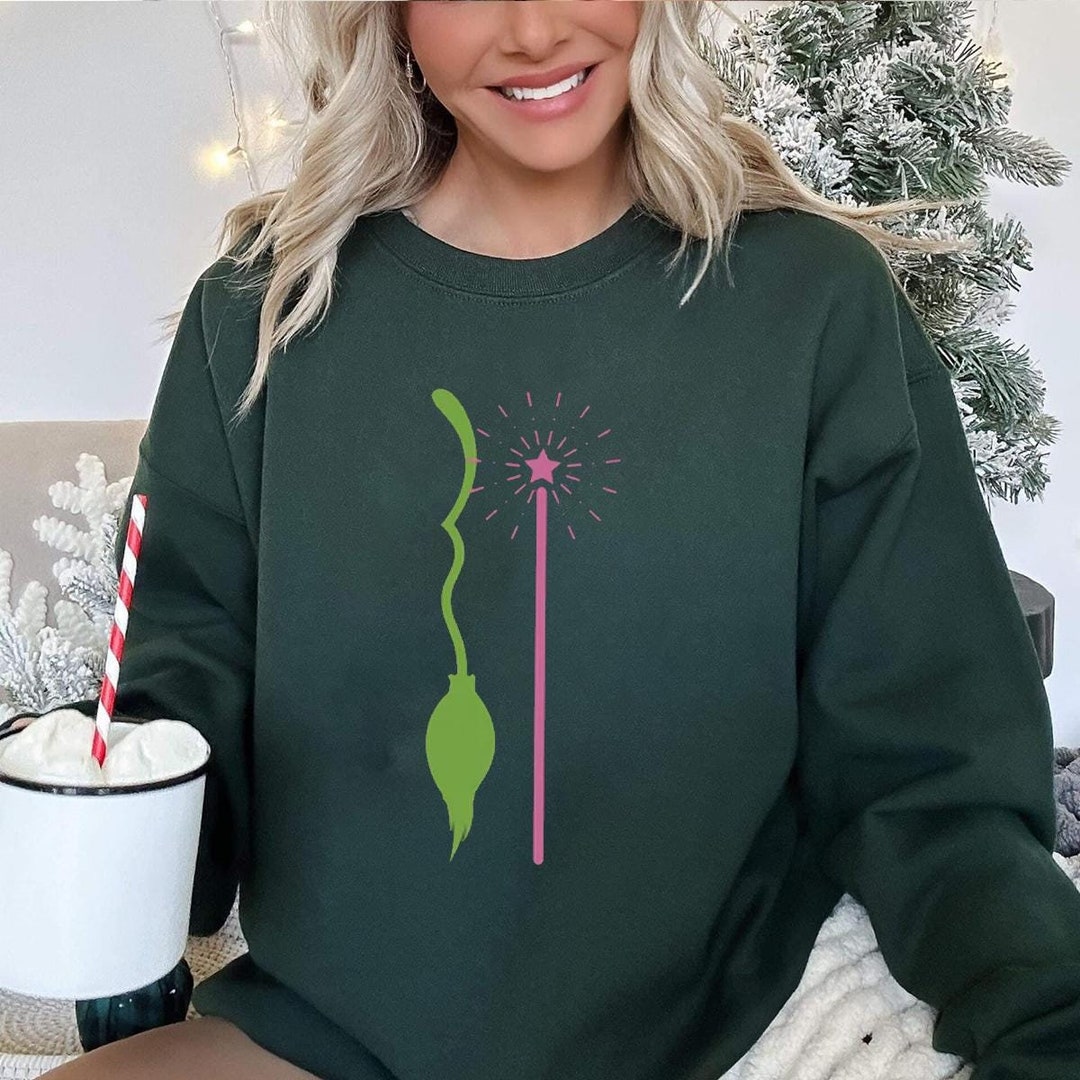 Wicked Elphaba Glinda Magic Wand Broomstick Wicked Shirt, Wicked Best ...