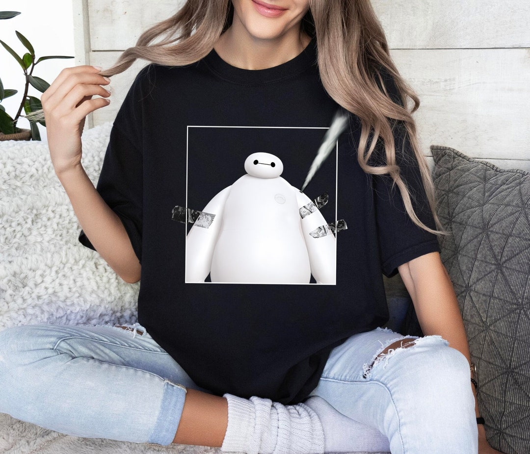 Funny Big Hero 6 Baymax Leaking Taped Shirt, Baymax Disney Shirt ...