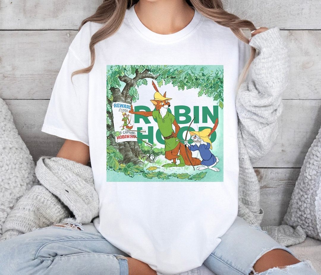 Vintage Robin Hood and Skippy Rabbit Shirt, Robin Hood Disney Shirt ...