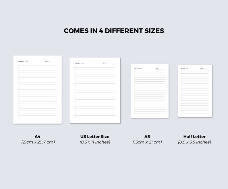 Minimalist to Do List Printable to Do List Simple Daily to - Etsy