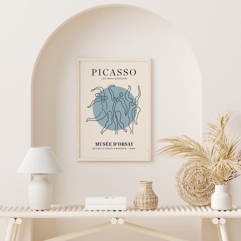 Pablo Picasso Dance Exhibition Print | Digital Print | Picasso Poster ...