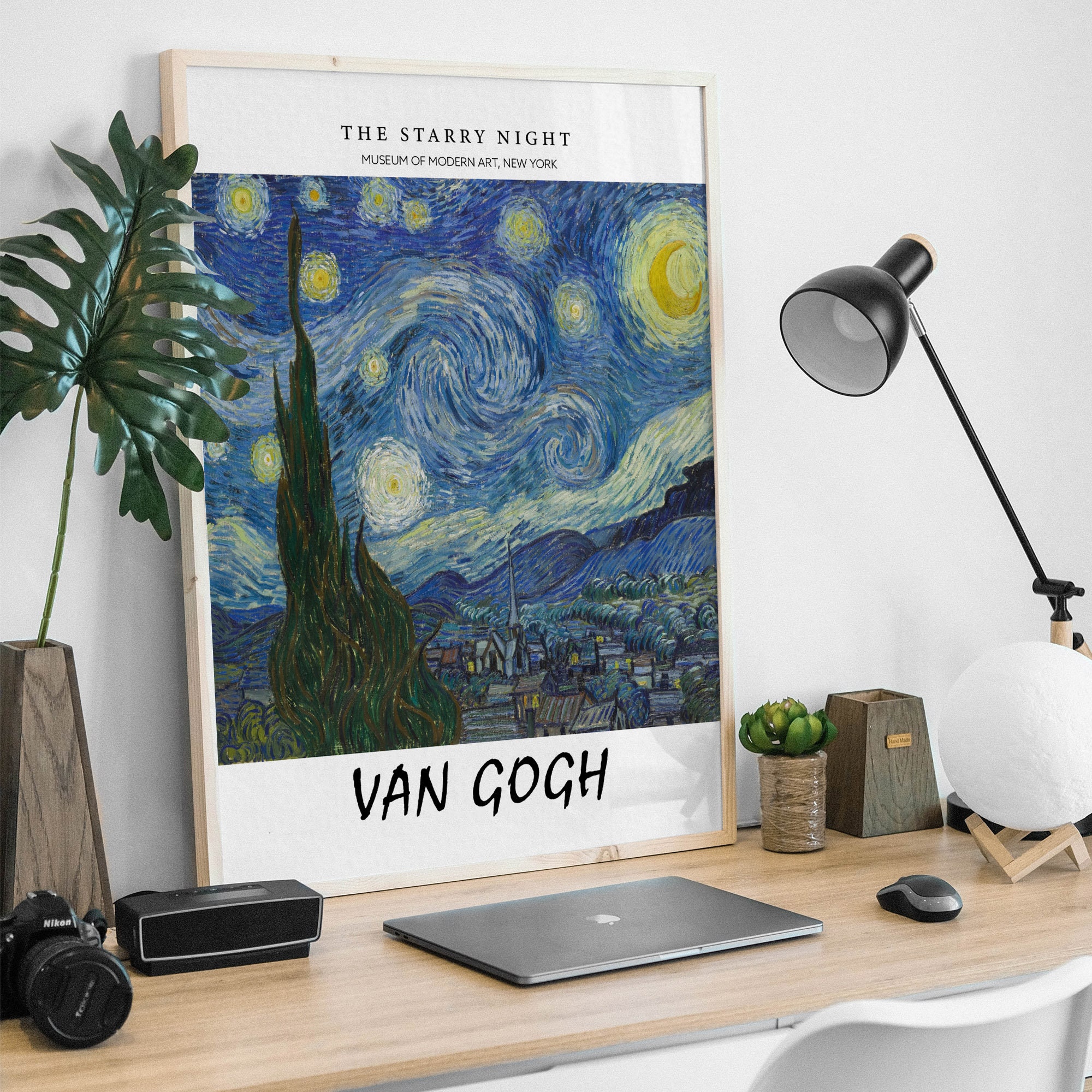 Van Gogh Starry Night Exhibition Poster Canvas Poster - Etsy