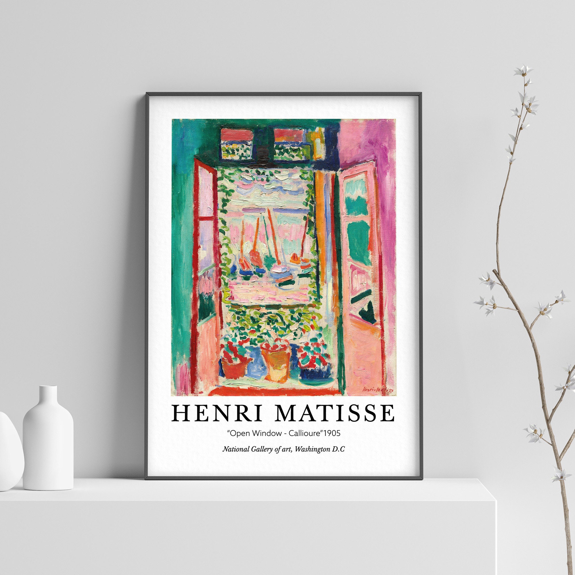Matisse the Open Window Print for Dining Room - Fauvism Digital ...
