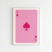 Ace Card Print | Digital Print | Ace of Spades | Digital Download ...