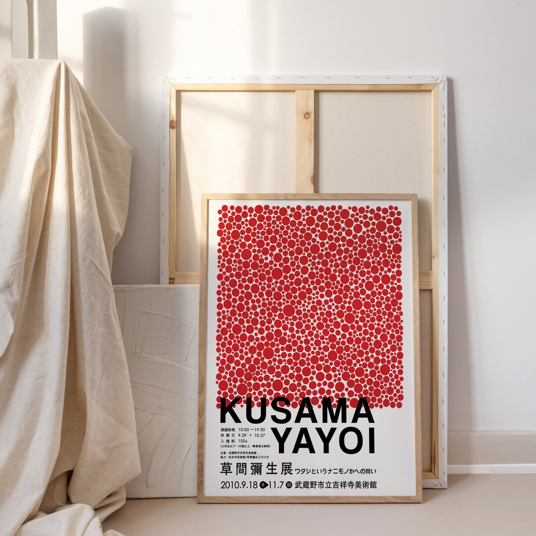 Yayoi Kusama Red Dots Exhibition Poster Canvas Poster Museum Poster Pop ...