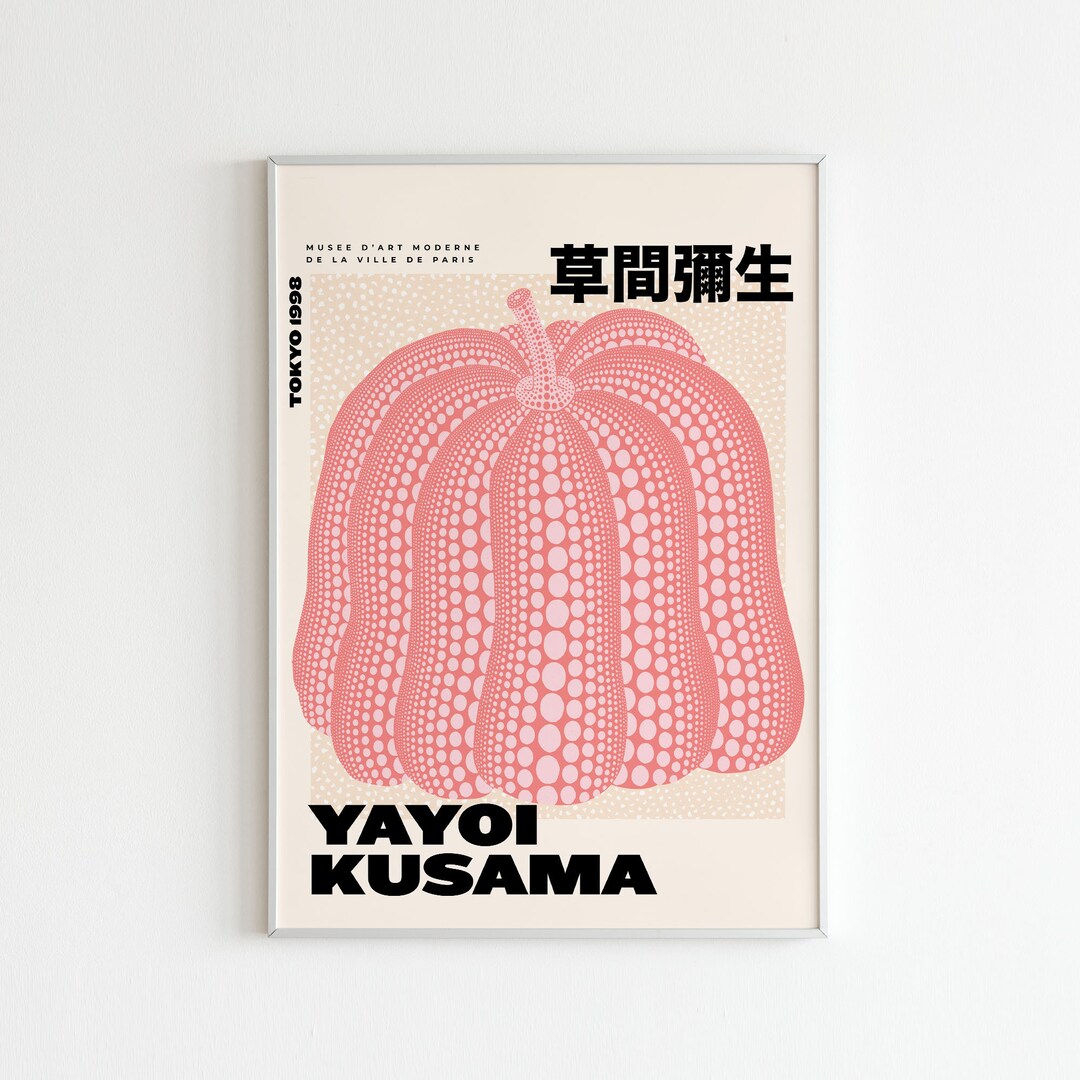 Yayoi Kusama Pumpkin Exhibition Print Digital Print Yayoi Poster ...