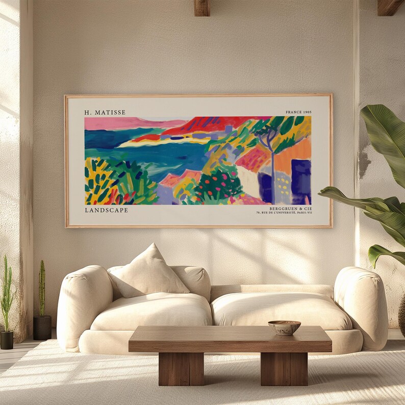 Matisse Landscape Exhibition Poster | Panoramic Wall Art | Modern Home ...