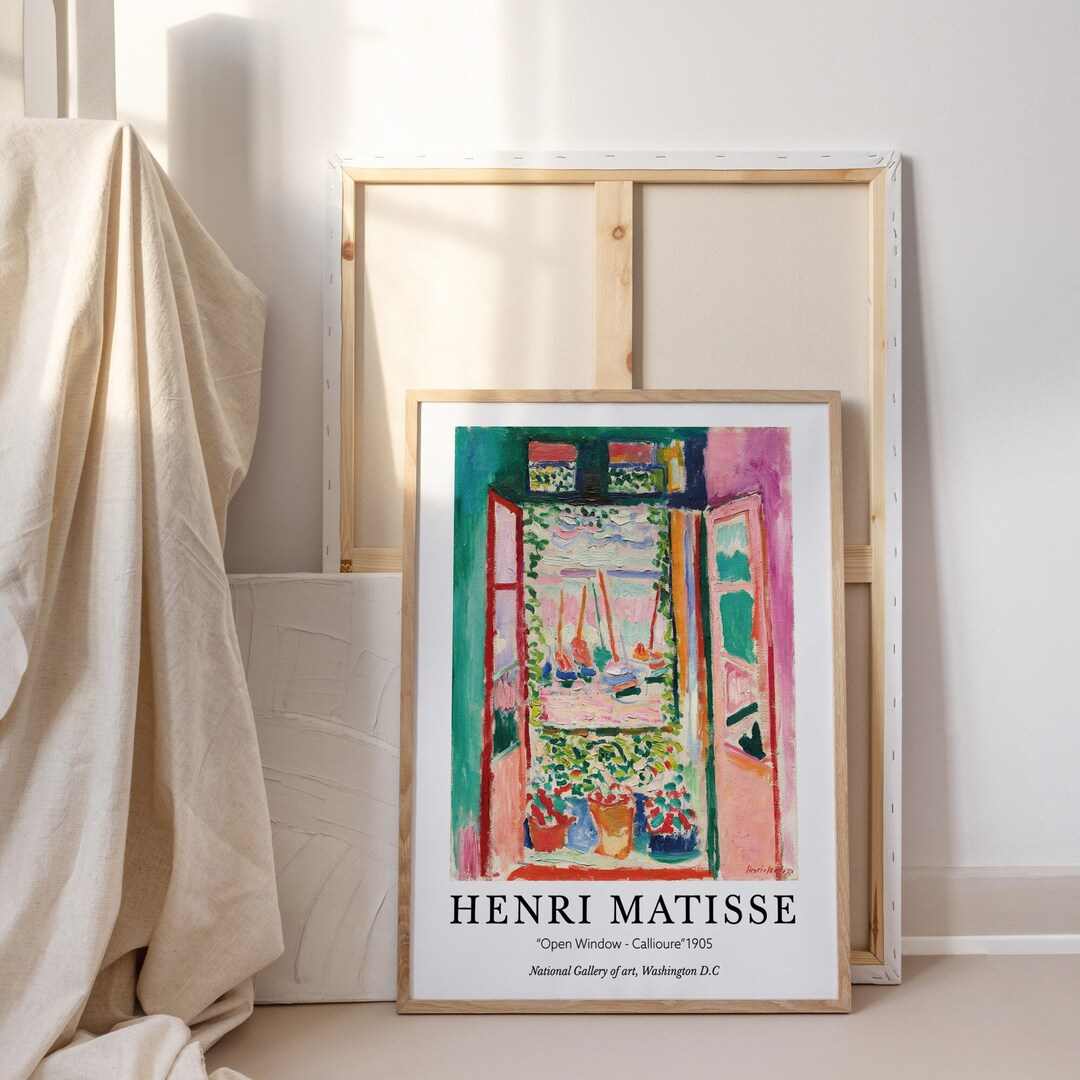 Matisse Open Window Exhibition Poster Canvas Poster Museum Poster ...