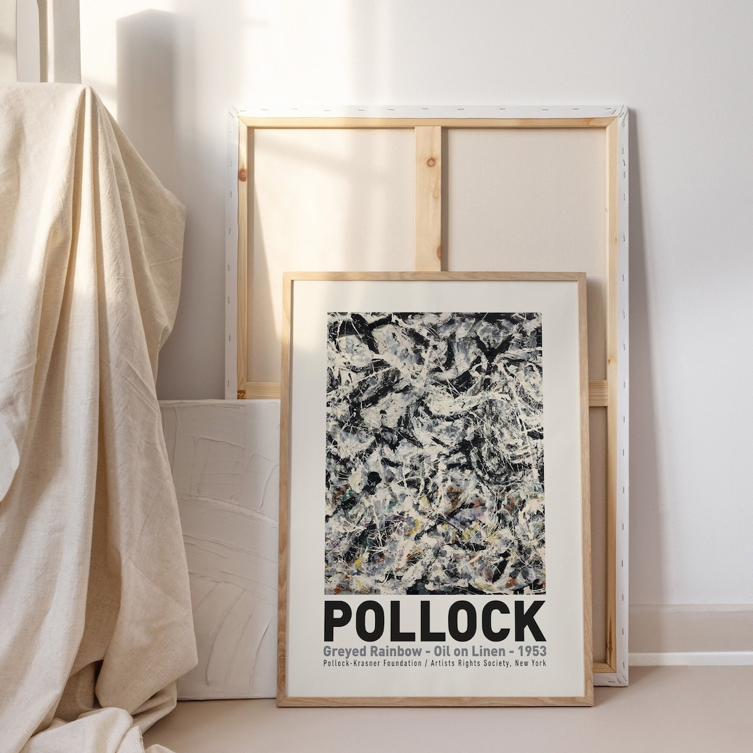 Jackson Pollock Exhibition Poster | Abstract Art | Canvas Poster ...