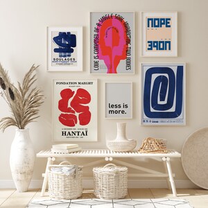 Gallery Wall Set of 6 Poster | Canvas Poster | Museum Poster | Pop Art ...