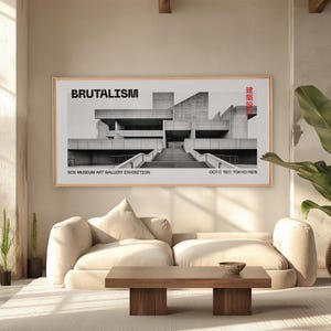 Brutalist Architecture Poster | Panoramic Poster | Brutalism Poster ...