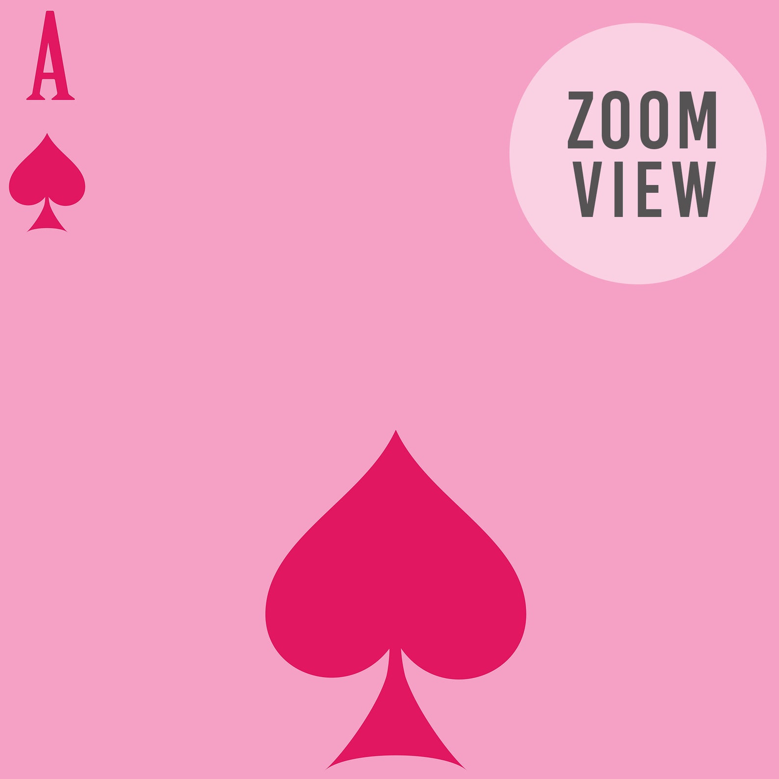 Ace Card Print Digital Print Ace of Spades Digital Download Pink Ace ...