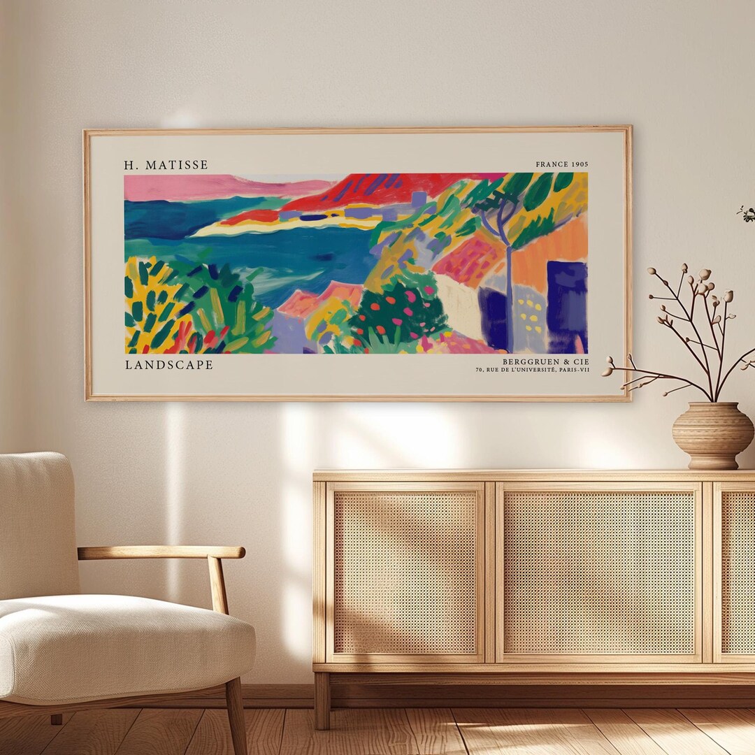 Matisse Landscape Exhibition Poster | Panoramic Wall Art | Modern Home ...