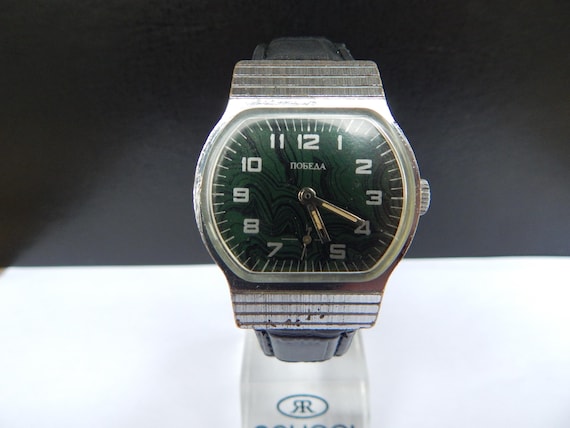 Vintage soviet USSR watch POBEDA 1980s. - Gem