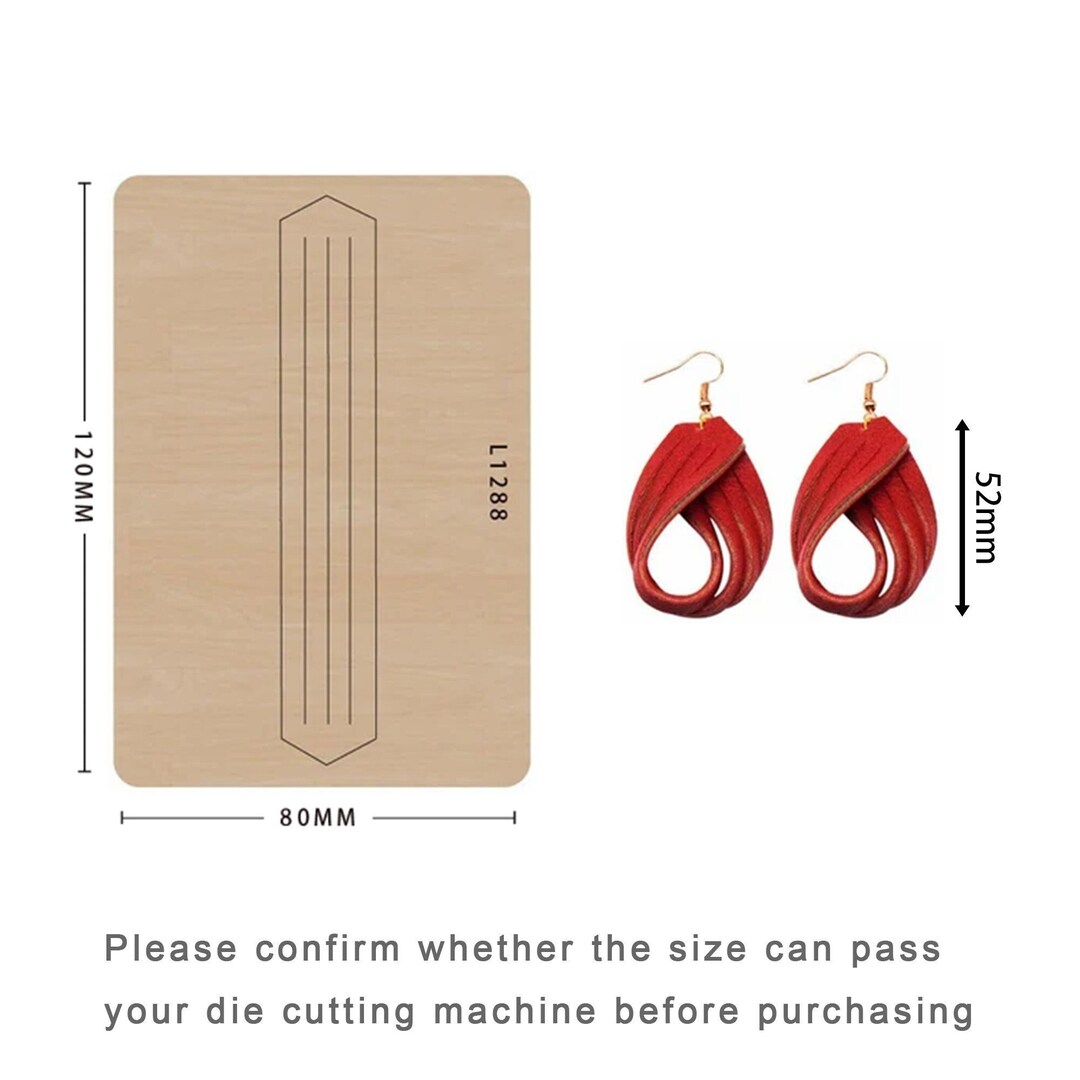 Personalized Earrings, Leather Cutting Dies, Sizzix Die Cutting, DIY ...