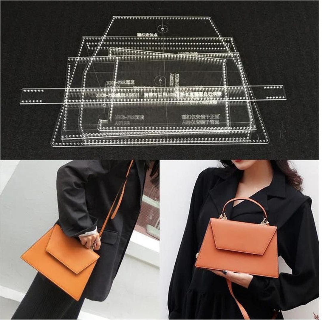 Women Handbag Shoulder Bag Crossbag Bag Acrylic Template Leather ...