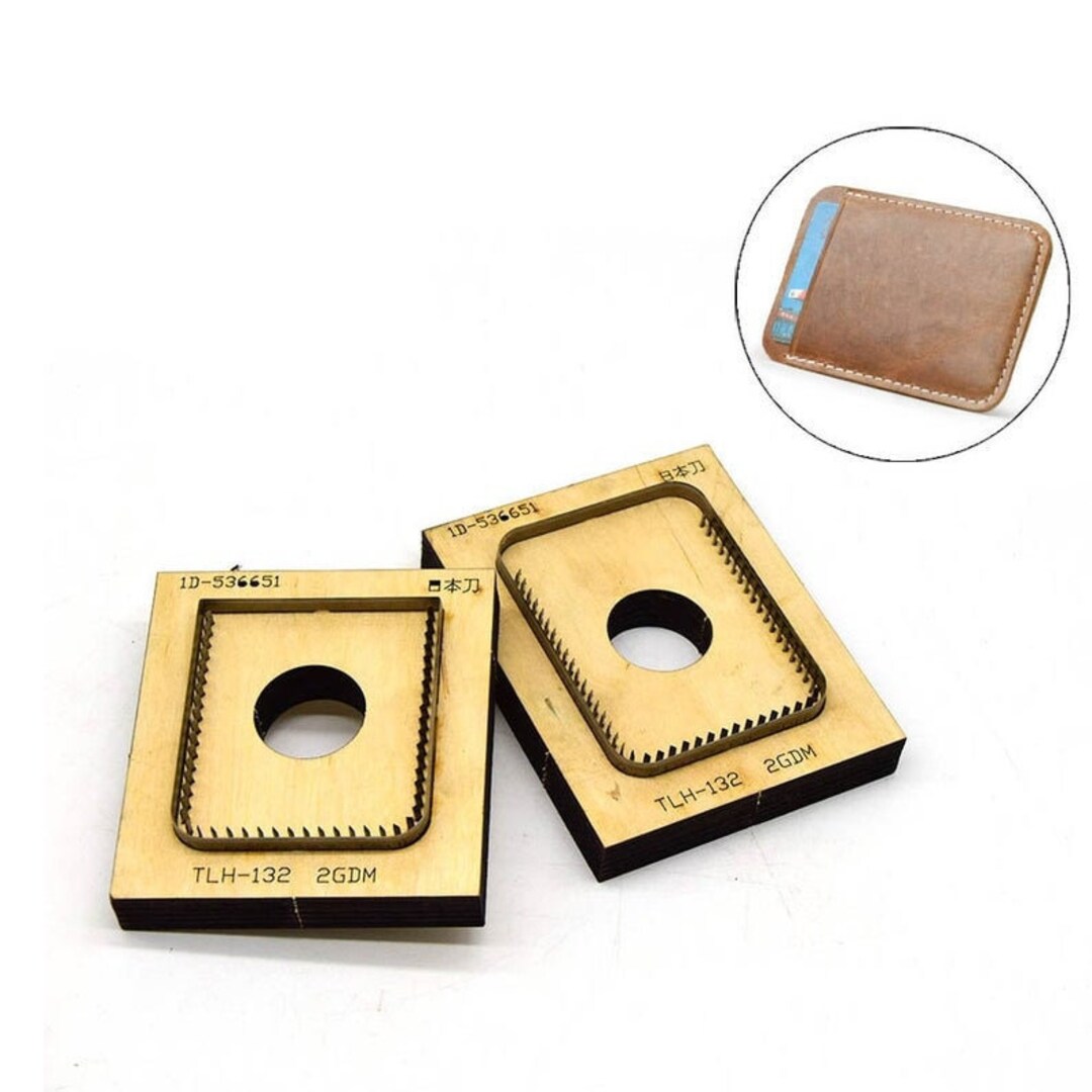Business Card Holder Leather Cutting Die, Custom Leather Card Holder ...