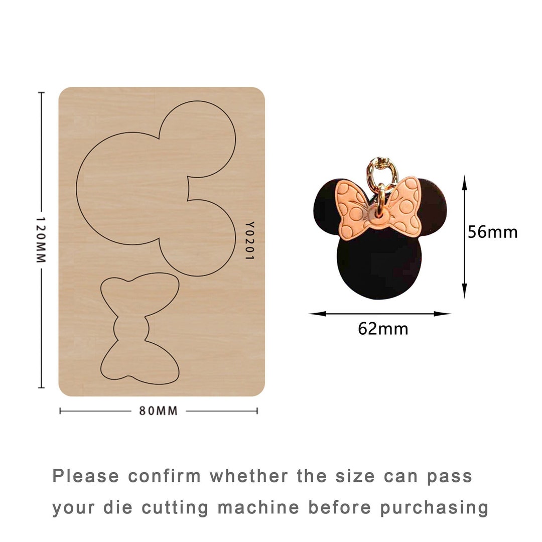 Mickey Mouse Keychain Cutting Dies / Cute Leather Die Cuts ...