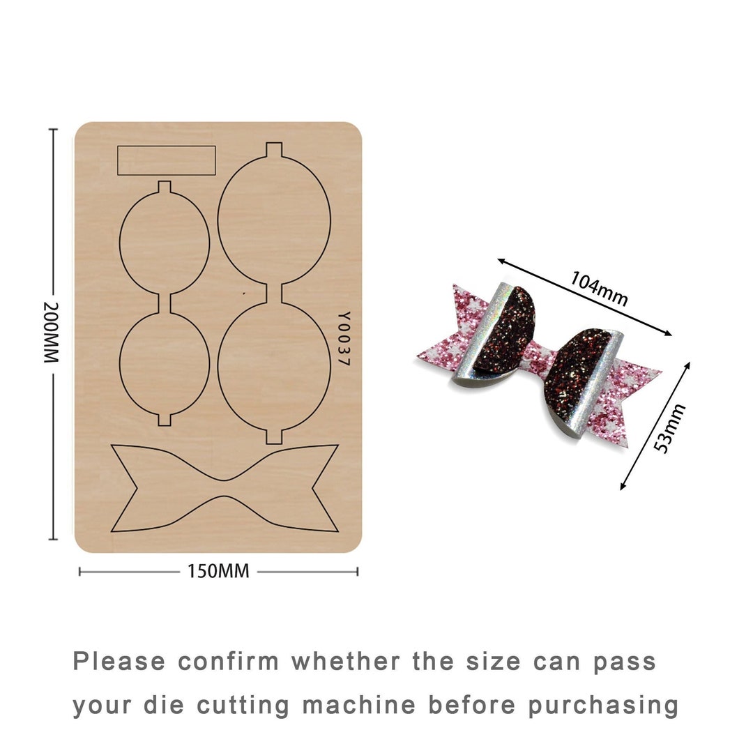 Classic Bow Hairpin Molds/bow Svg/sizzix Die Cutting/leather Cutting ...