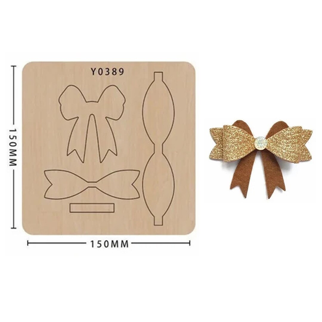 Bow Tie Cutting Dies/sizzix Leather Cutting Dies/kids Barrette Dies ...