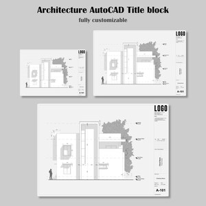 Architect Title Block Template/ Autocad Layout Format/ A4, A3, A2 Sizes - Etsy Canada