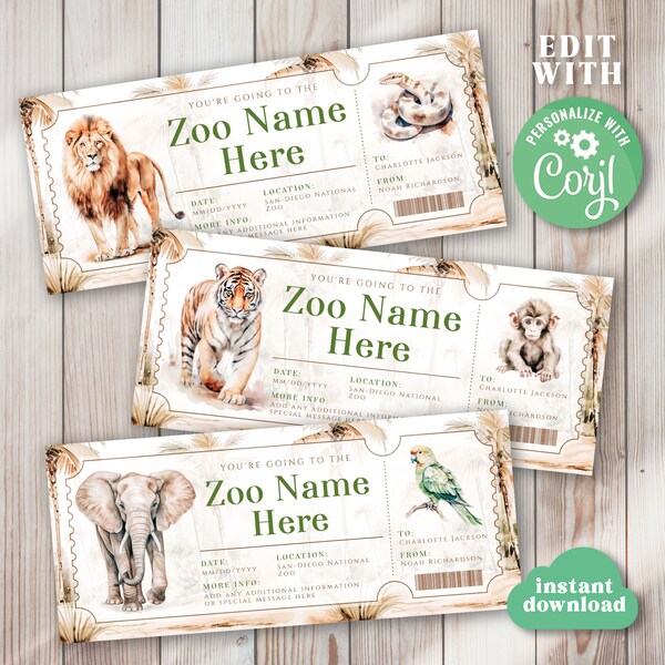 Zoo Safari - Etsy