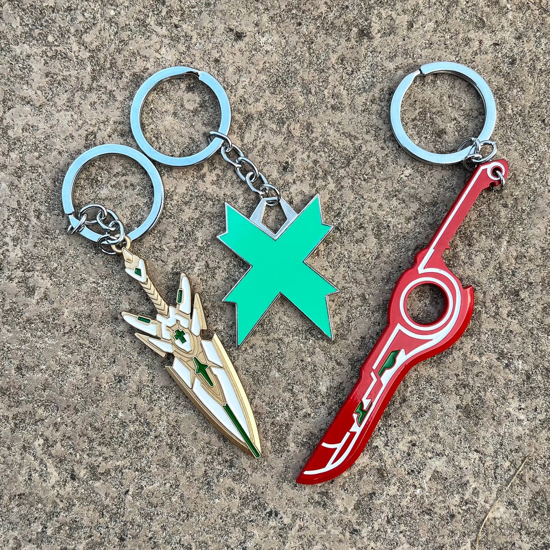 Xenoblade Chronicles 2 Keychain Red Metal MONADO Mythra Hikari - Etsy