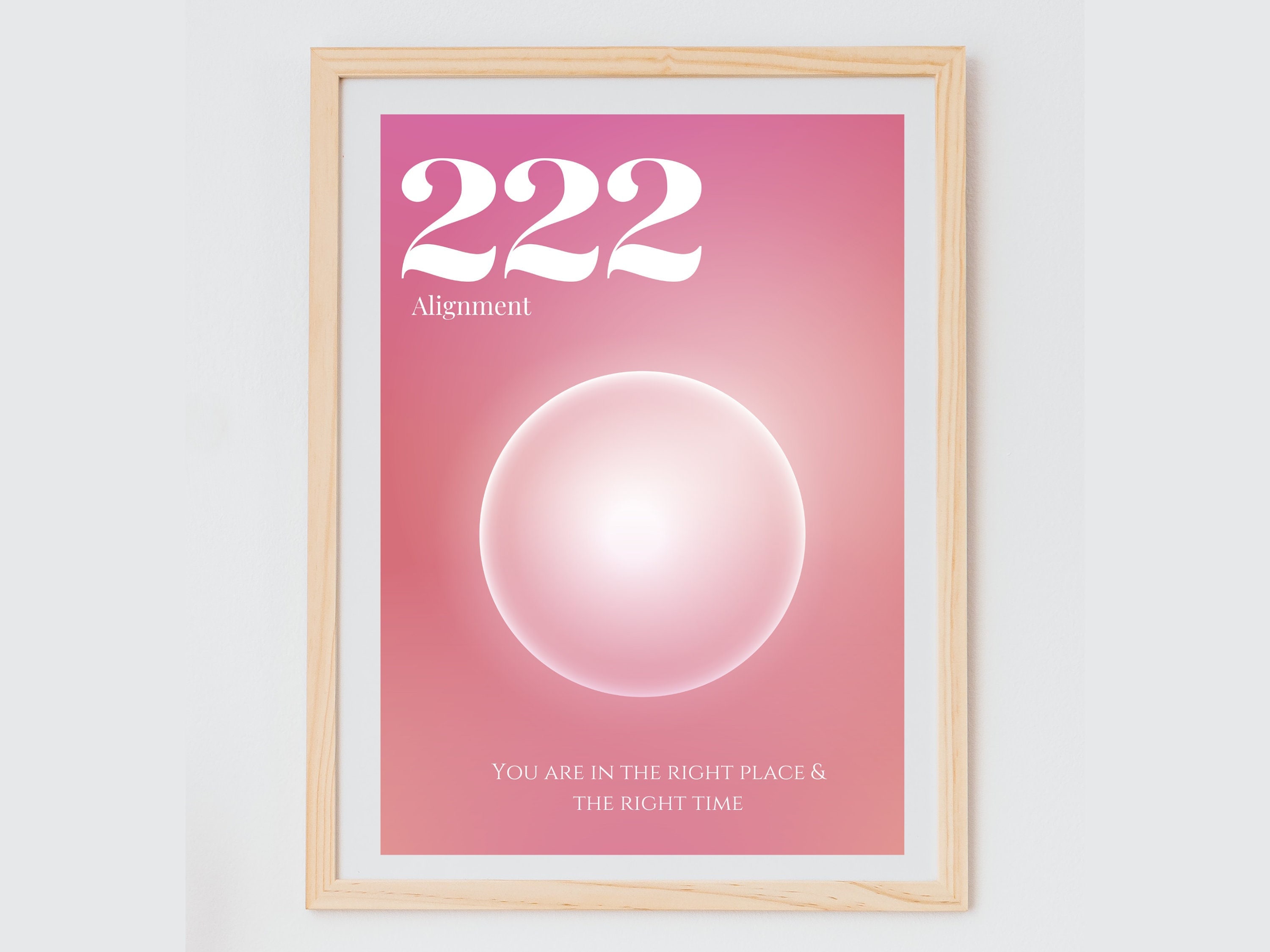Angel Number Poster 222 Instant Download Poster, Aura Energy Poster ...