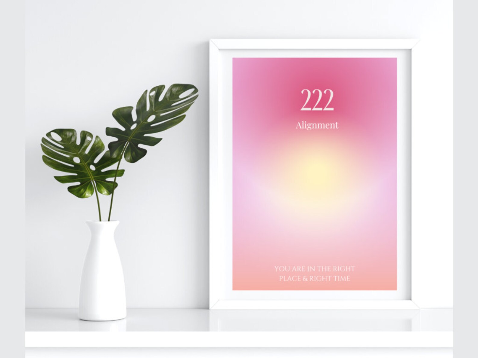 Angel Number Poster 222 Instant Download Poster, Aura Energy Poster ...