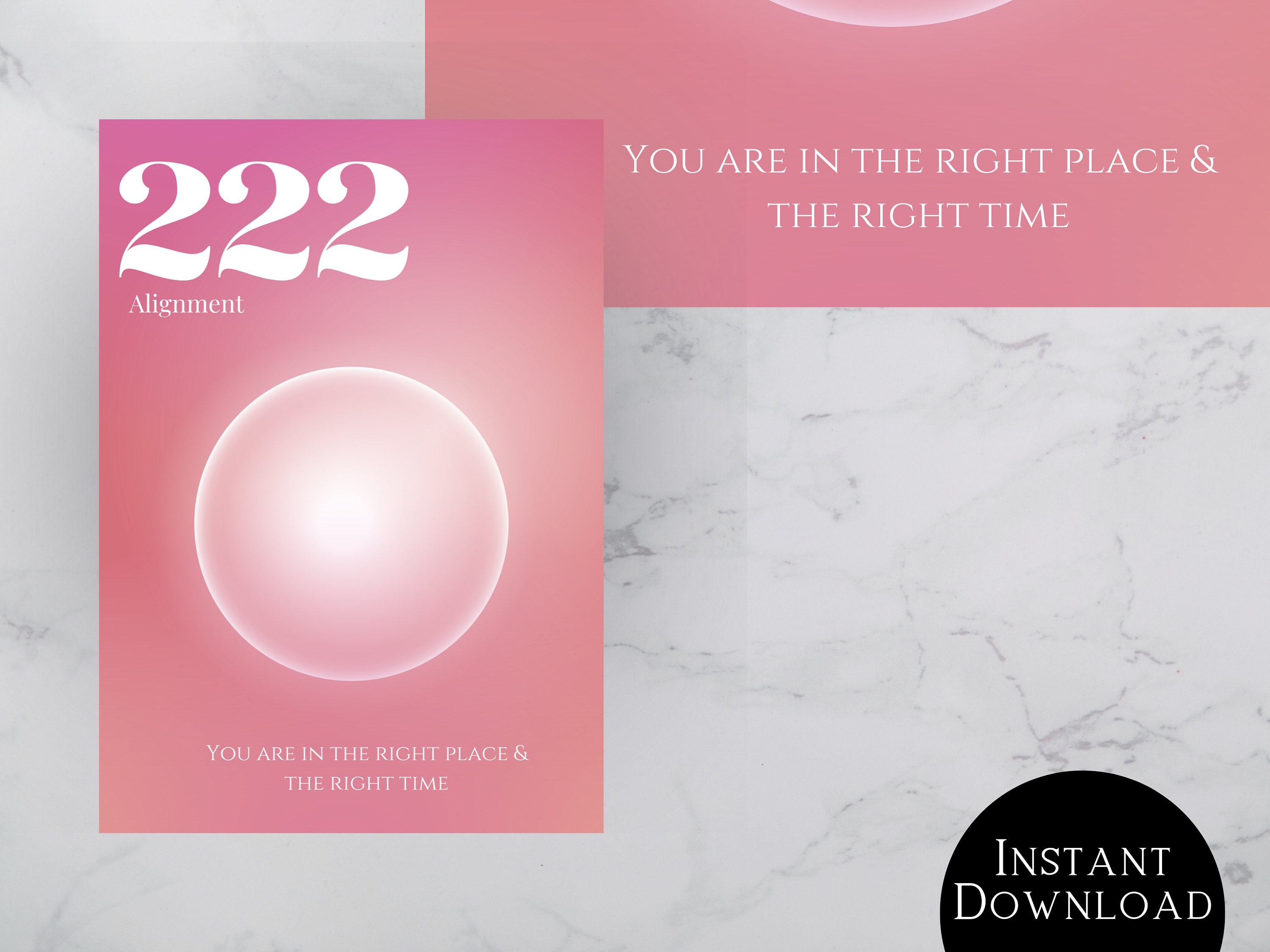 Angel Number Poster 222 Instant Download Poster, Aura Energy Poster ...