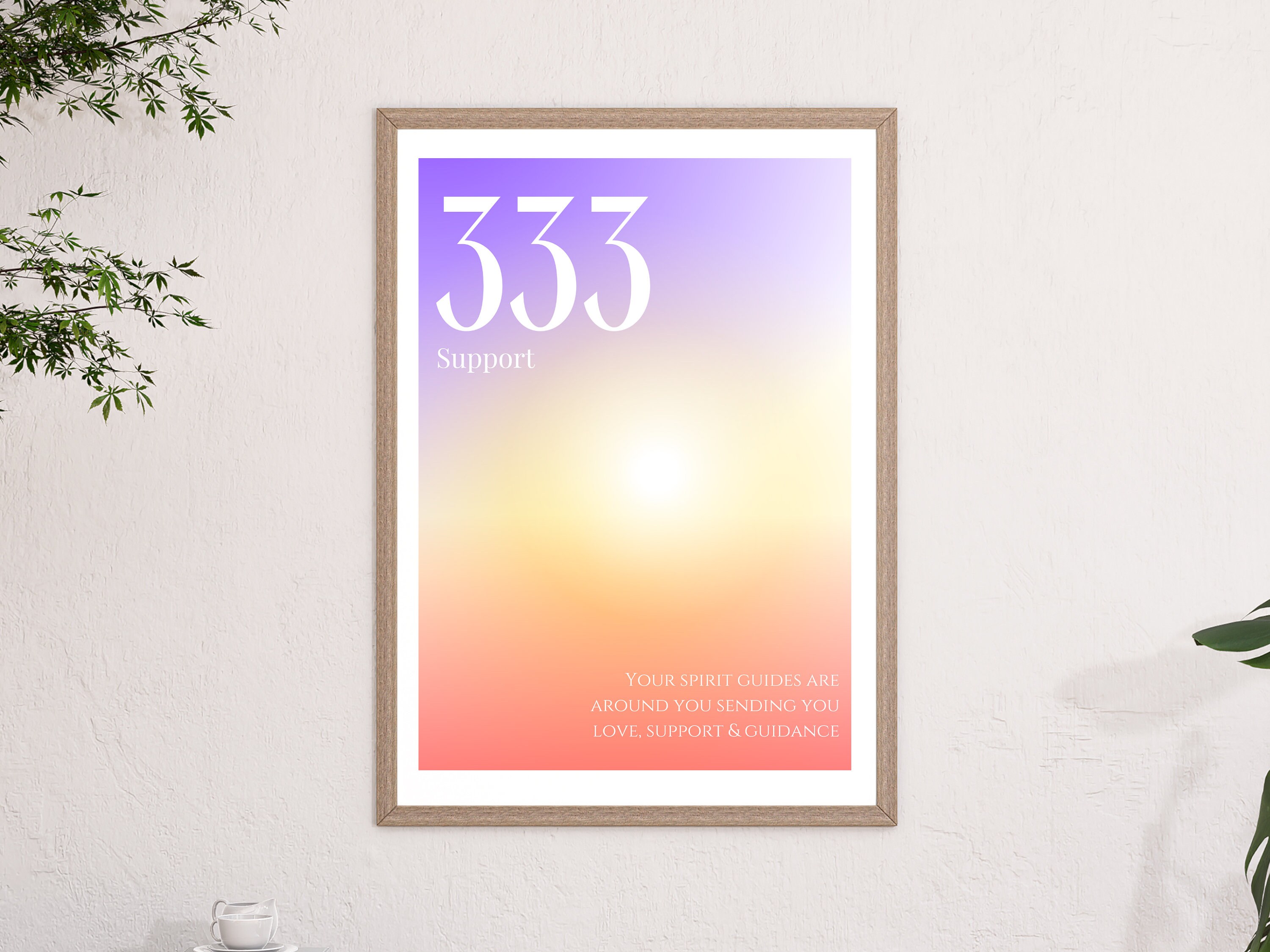 Angel Number Poster 333 Instant Download Poster Aura Energy - Etsy