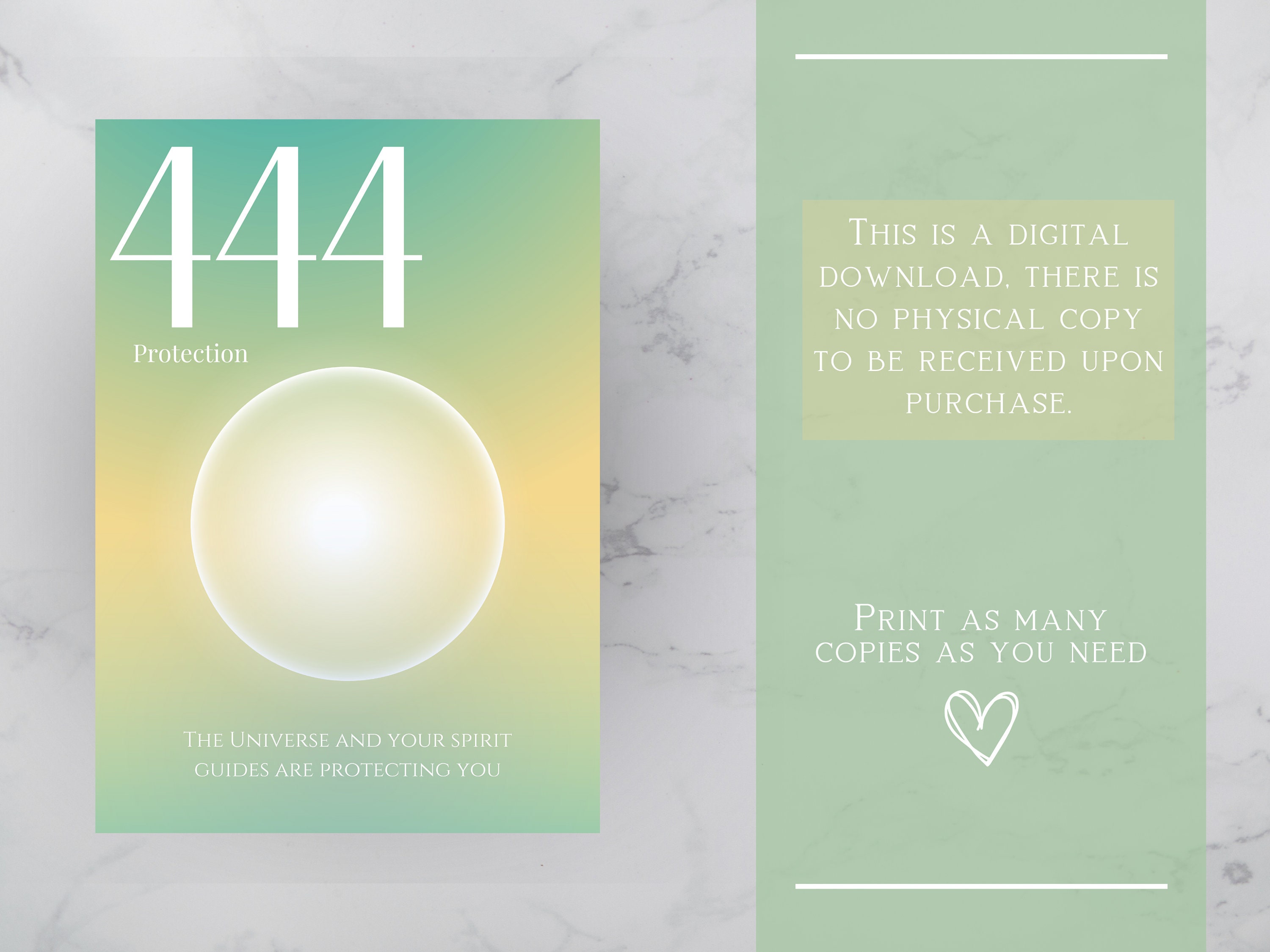 Angel Number 444 Poster, 444 Angel Number Poster, Room Decor Aesthetic ...