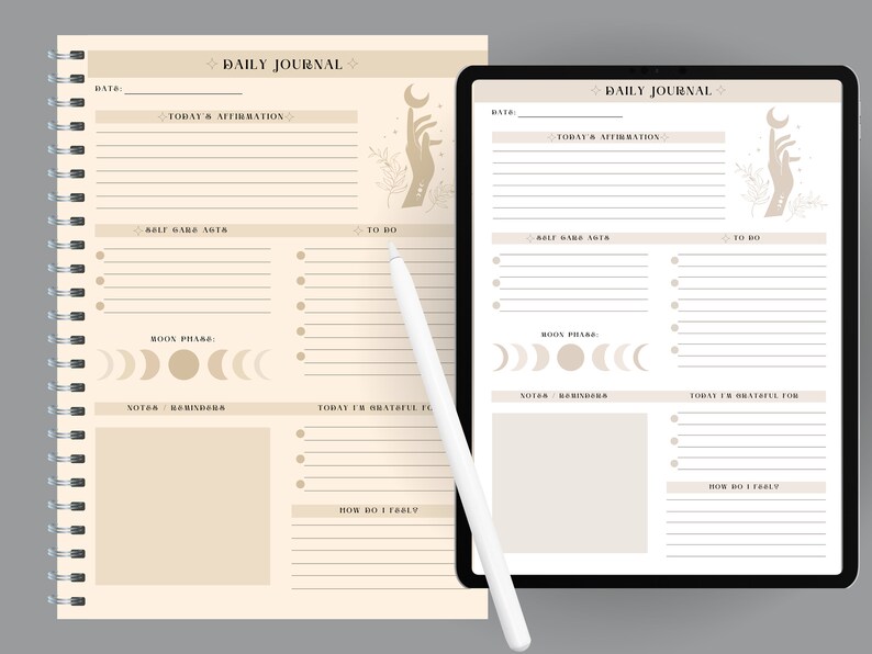 Digital Daily Planner, Spiritual Witchy Digital Planner, iPad Planner ...