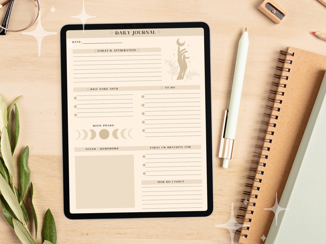 Digital Daily Planner, Spiritual Witchy Digital Planner, iPad Planner ...
