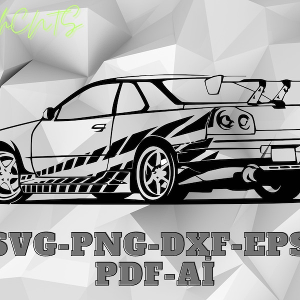 Nissan Skyliner Svg - Etsy Denmark