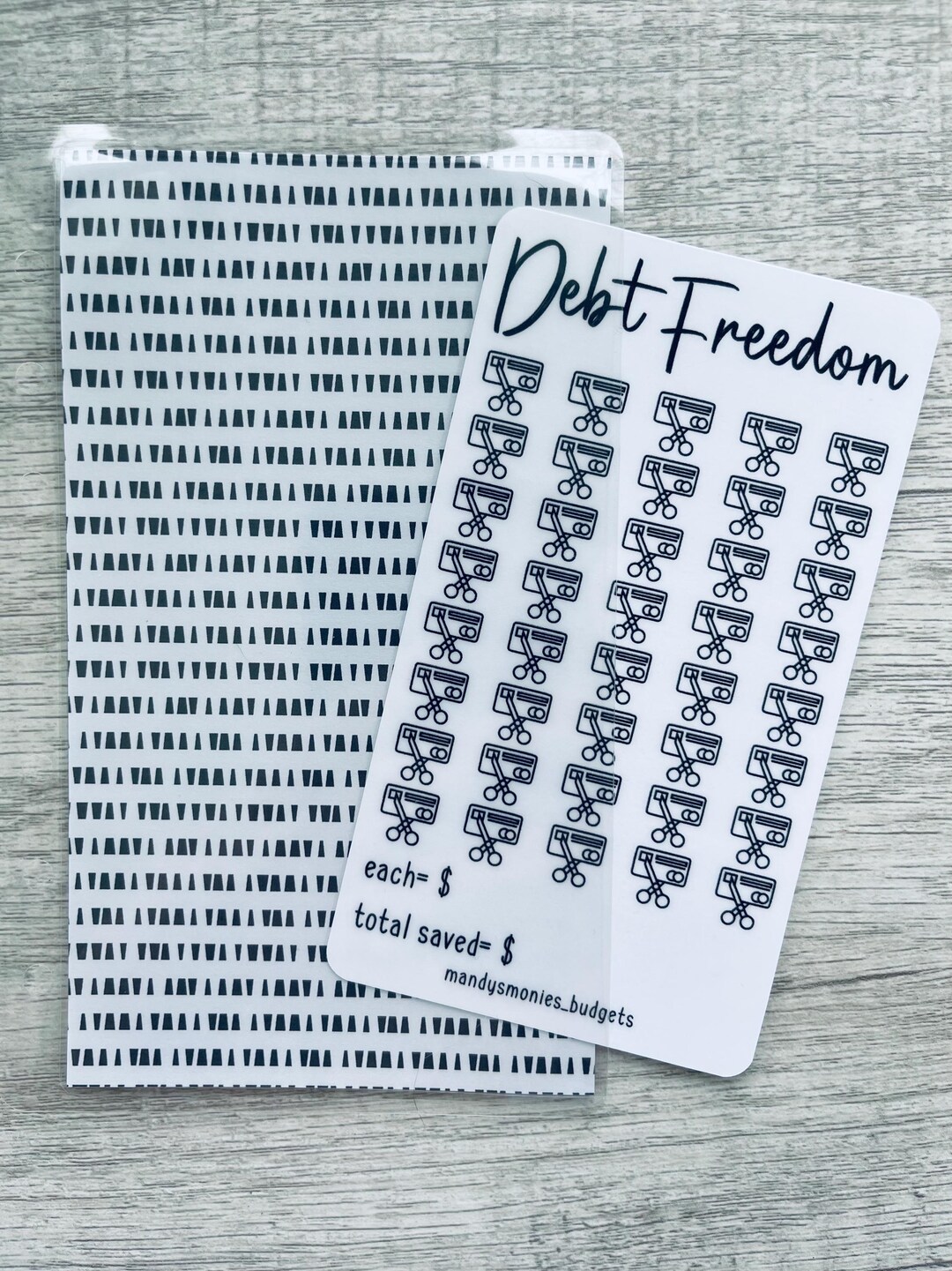 Debt Freedom Savings Challenge/ A6 Cash Stuffing Envelope With Saving ...