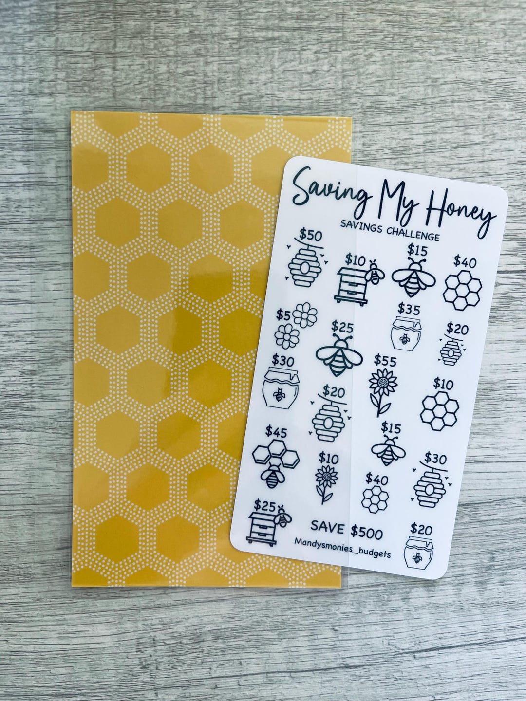 Saving My Honey Savings Challenge - Save 500 Dollars/ A6 Cash Stuffing ...