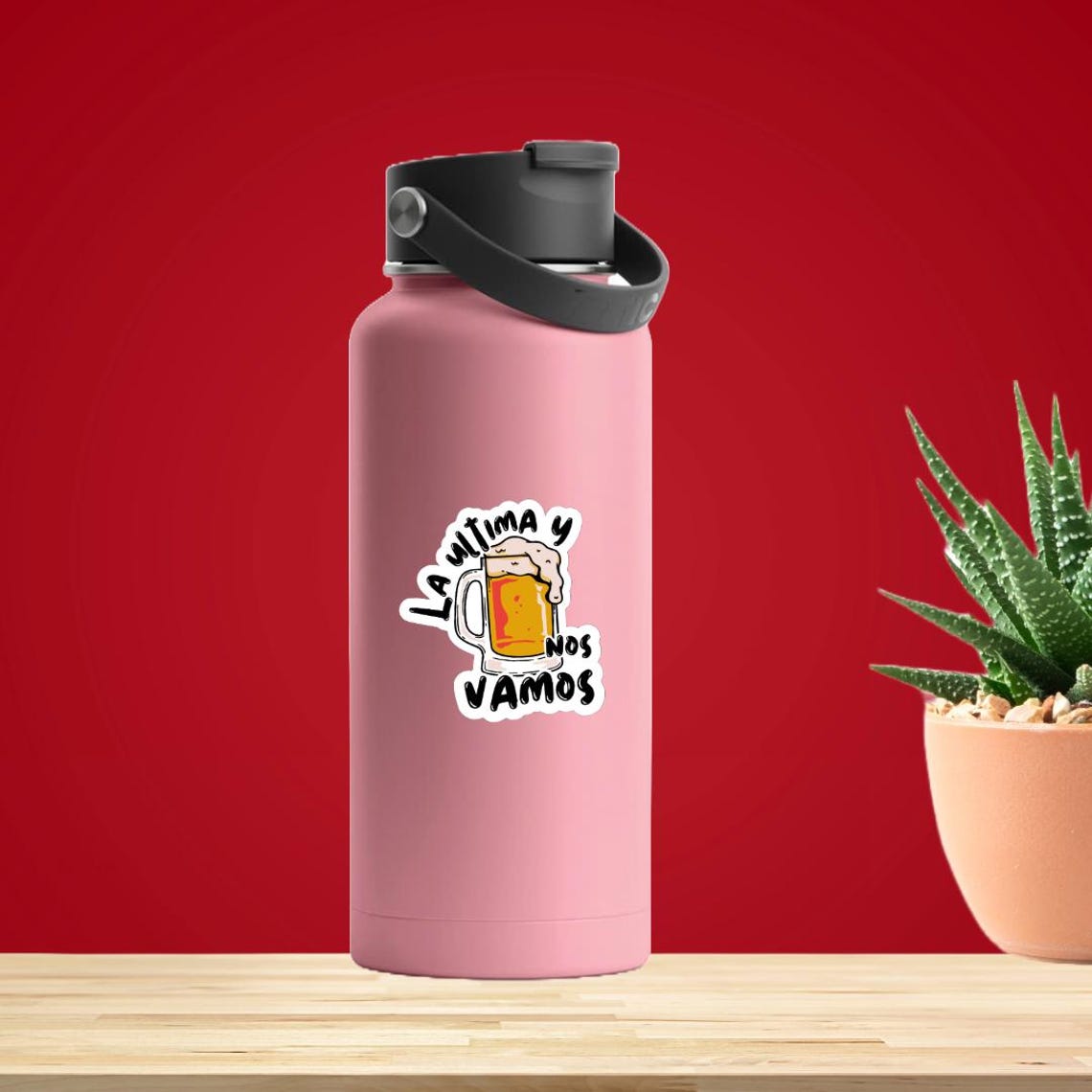 La Ultima Y Nos Vamos Sticker | Funny Cerveza, Spanish Vinyl Decal - Etsy