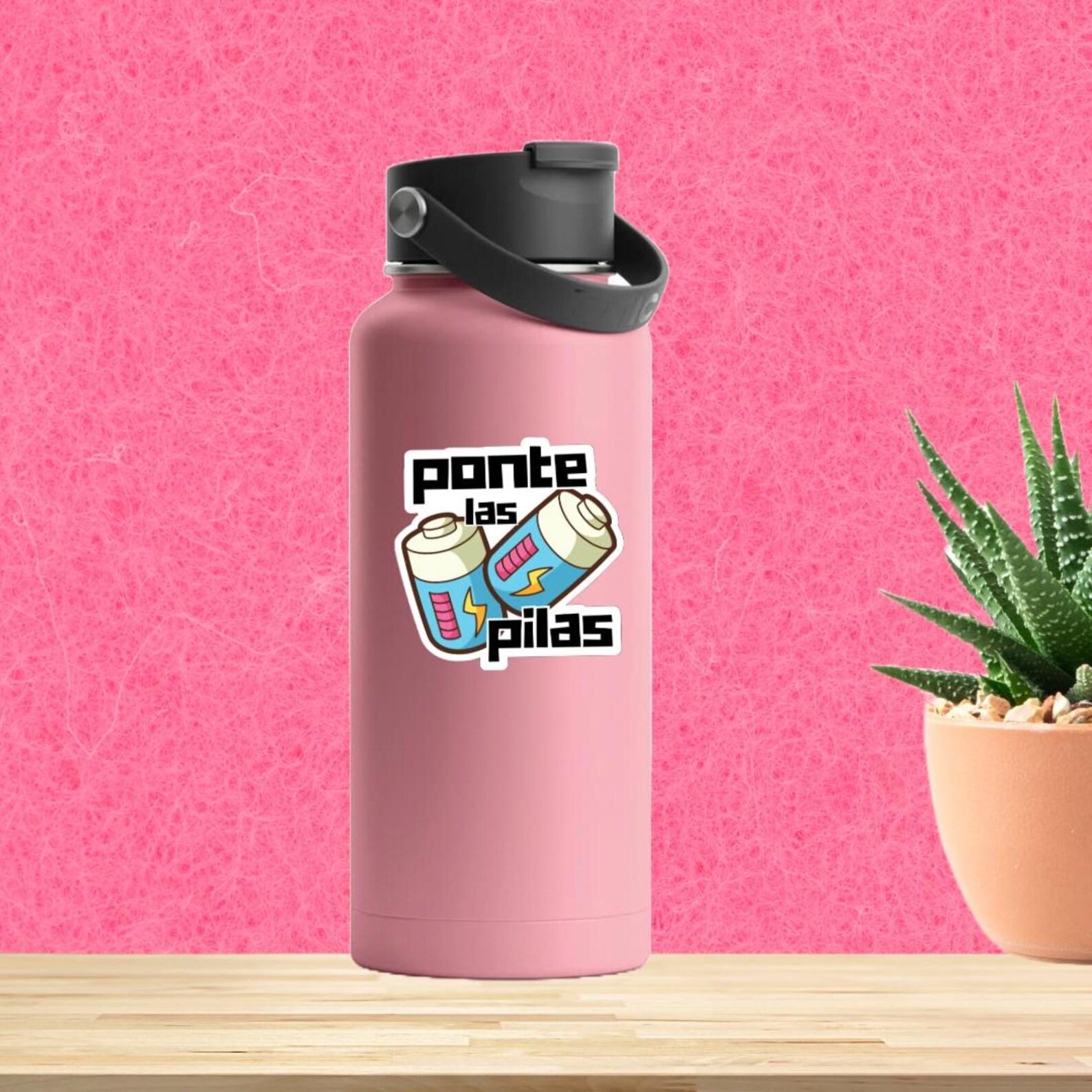 Ponte Las Pilas Sticker | Cute Motivational Sticker | Funny Mexican ...