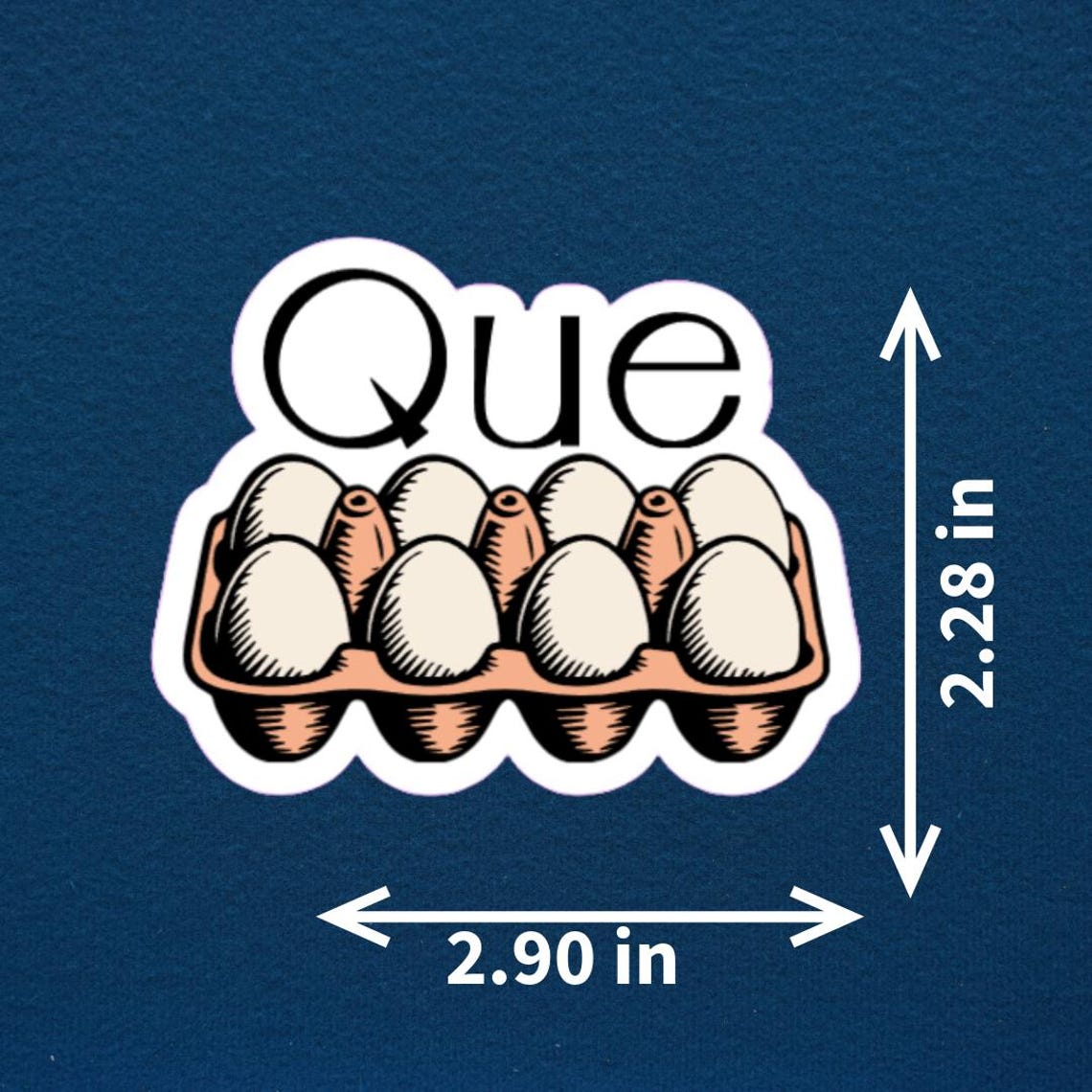 Que Huevos Sticker | Food Sticker | Funny Egg Sticker |funny Spanish ...