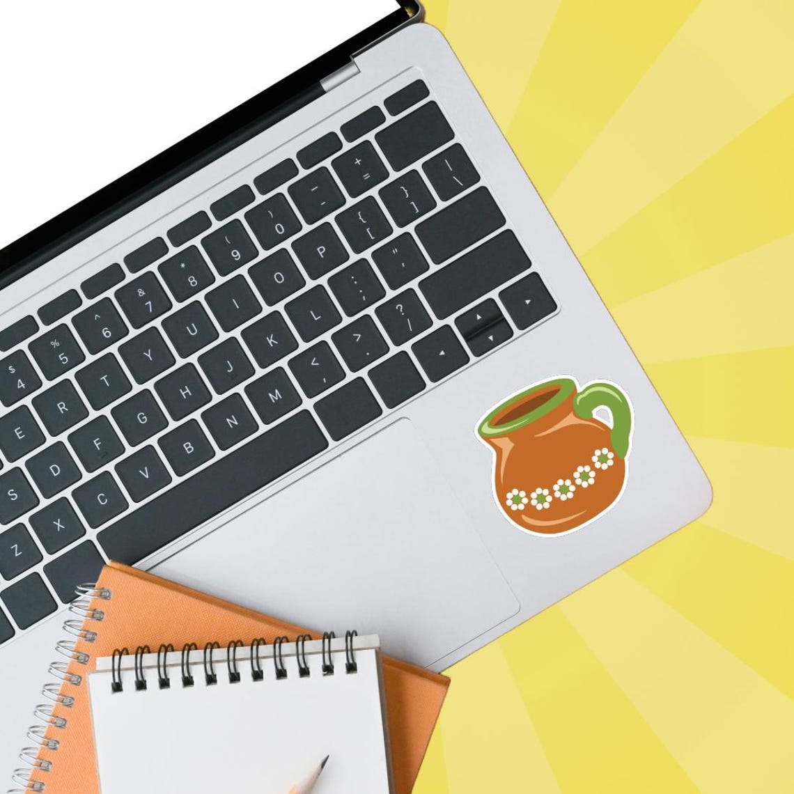 Jarrito De Barro Sticker | Mexican Pottery, Cafecito Waterproof Sticker ...