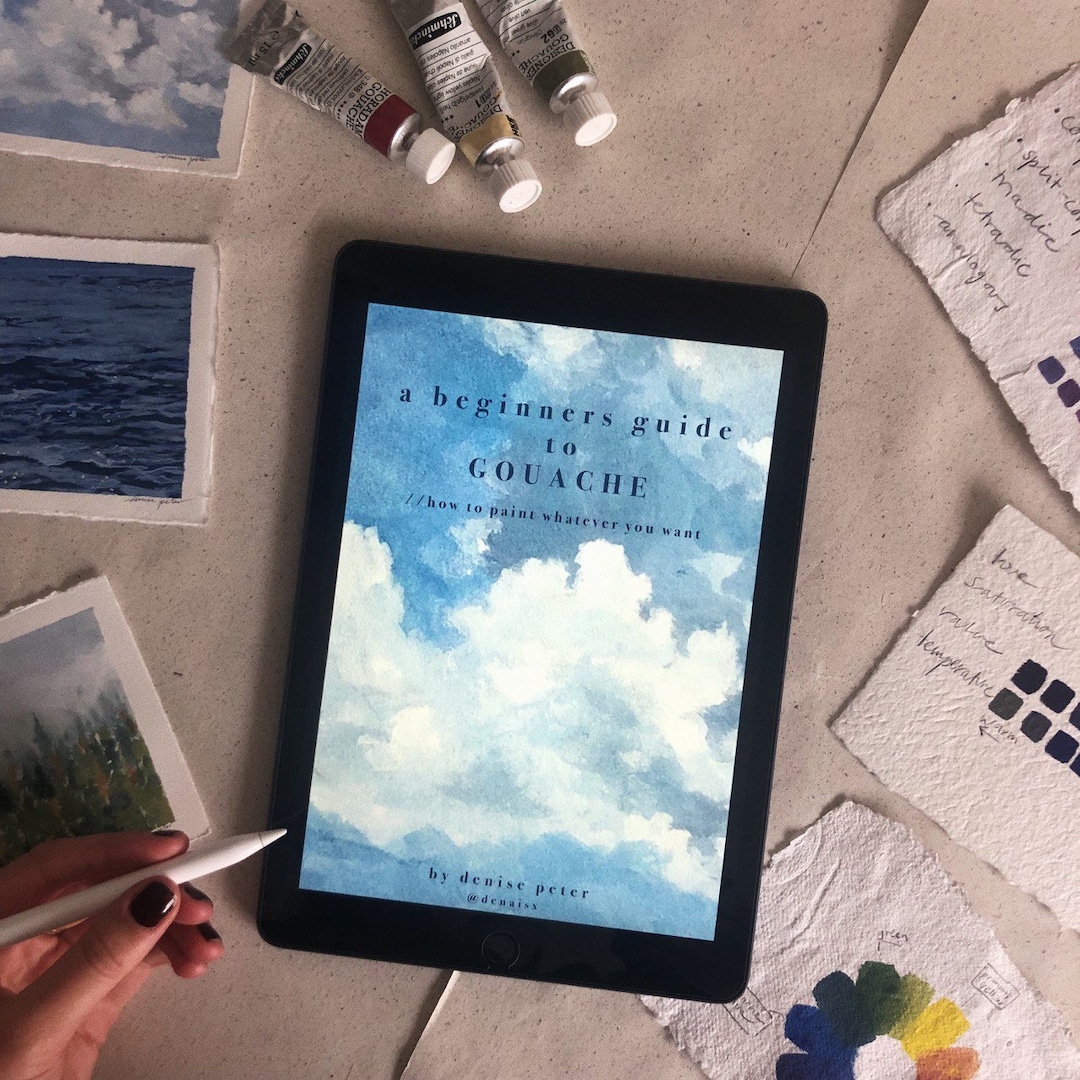 A Beginners Guide to Gouache - Ebook English - Etsy