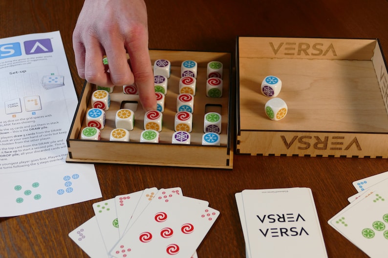 VERSA Shape Matching Dice Game for 2 Players - Etsy